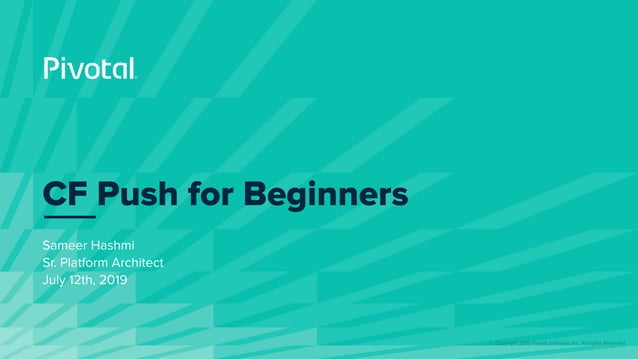CF Push for Beginners | PDF | Cloud Computing | Internet