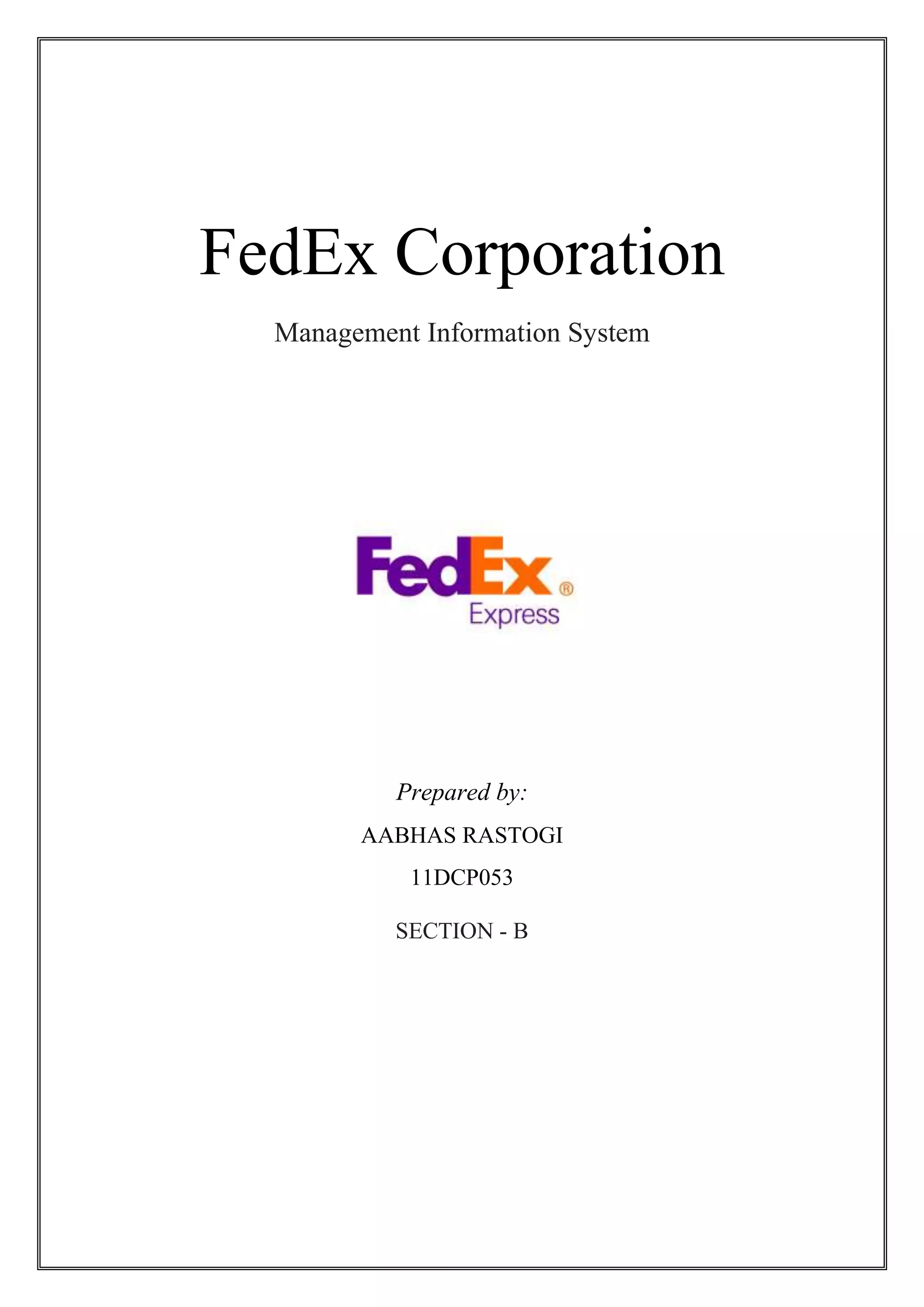 Fedex corporation (MIS) | DOCX