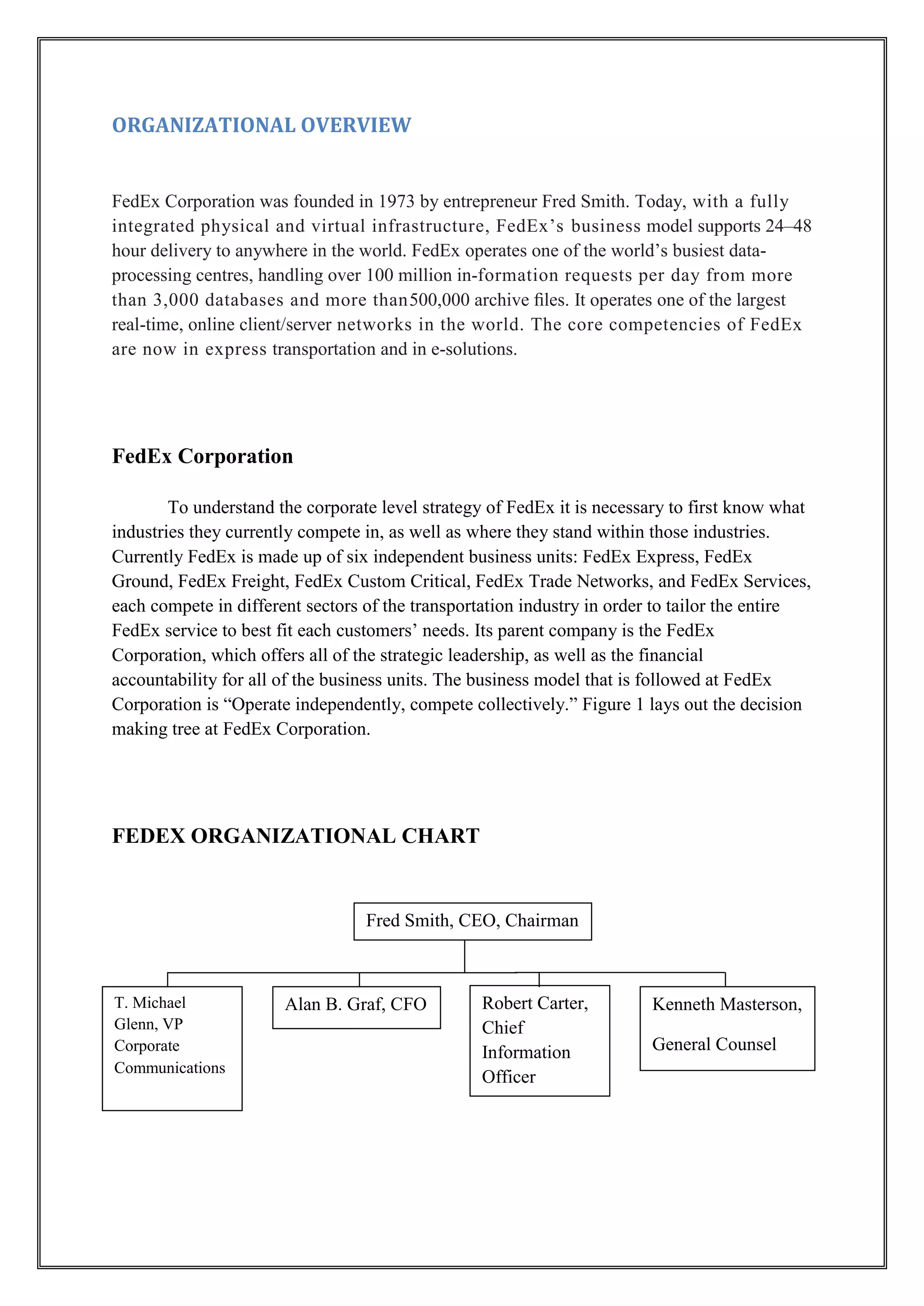 Fedex corporation (MIS) | DOCX