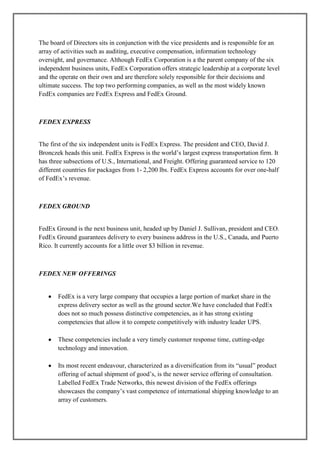 Fedex corporation (MIS) | DOCX