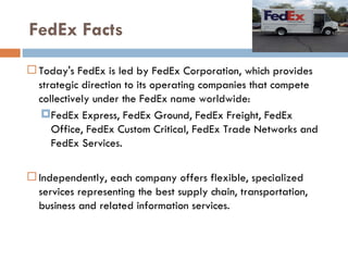 HR Practices in Fedex | PPT