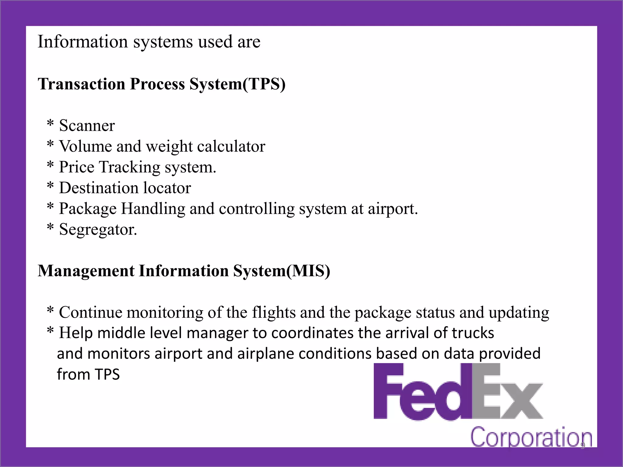 FedEx mis_case study | PPTX