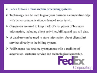 FedEx mis_case study | PPTX