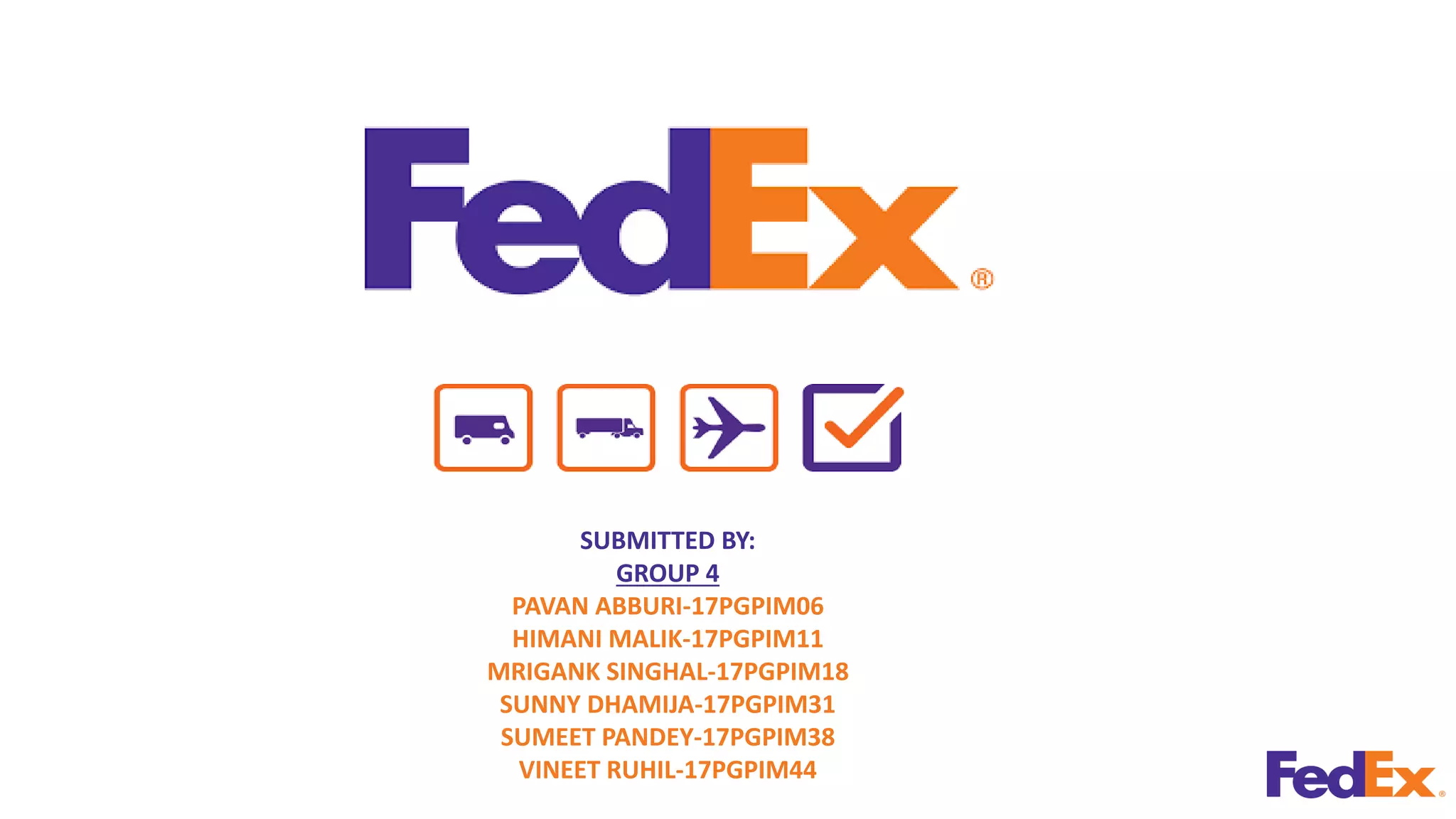 FedEx Supply Chain Management | PPTX