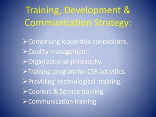 HR Practices Of Logistic Company | PPT