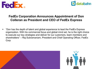 7 keys to open doors at FedEx | PPTX | Logistics and Transportation ...