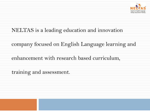 NELTAS Institute Profile | PPT