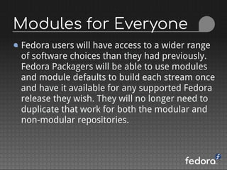 Fedora 29 features | PPT