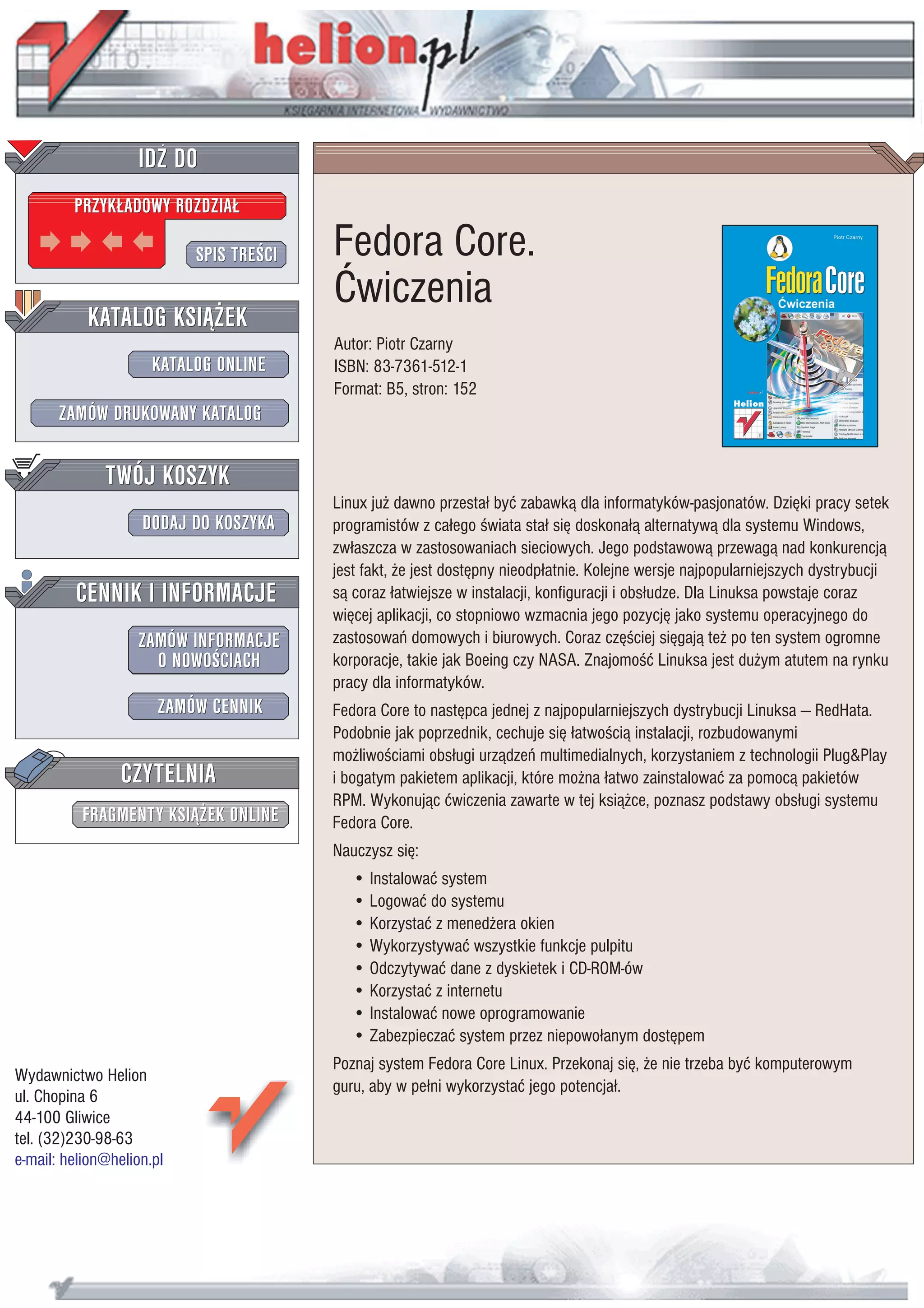 Fedora Core. Ćwiczenia | PDF
