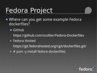 Fedora docker | PPT