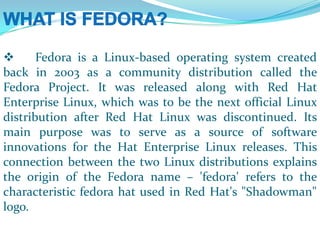 Fedora Linux | PPTX