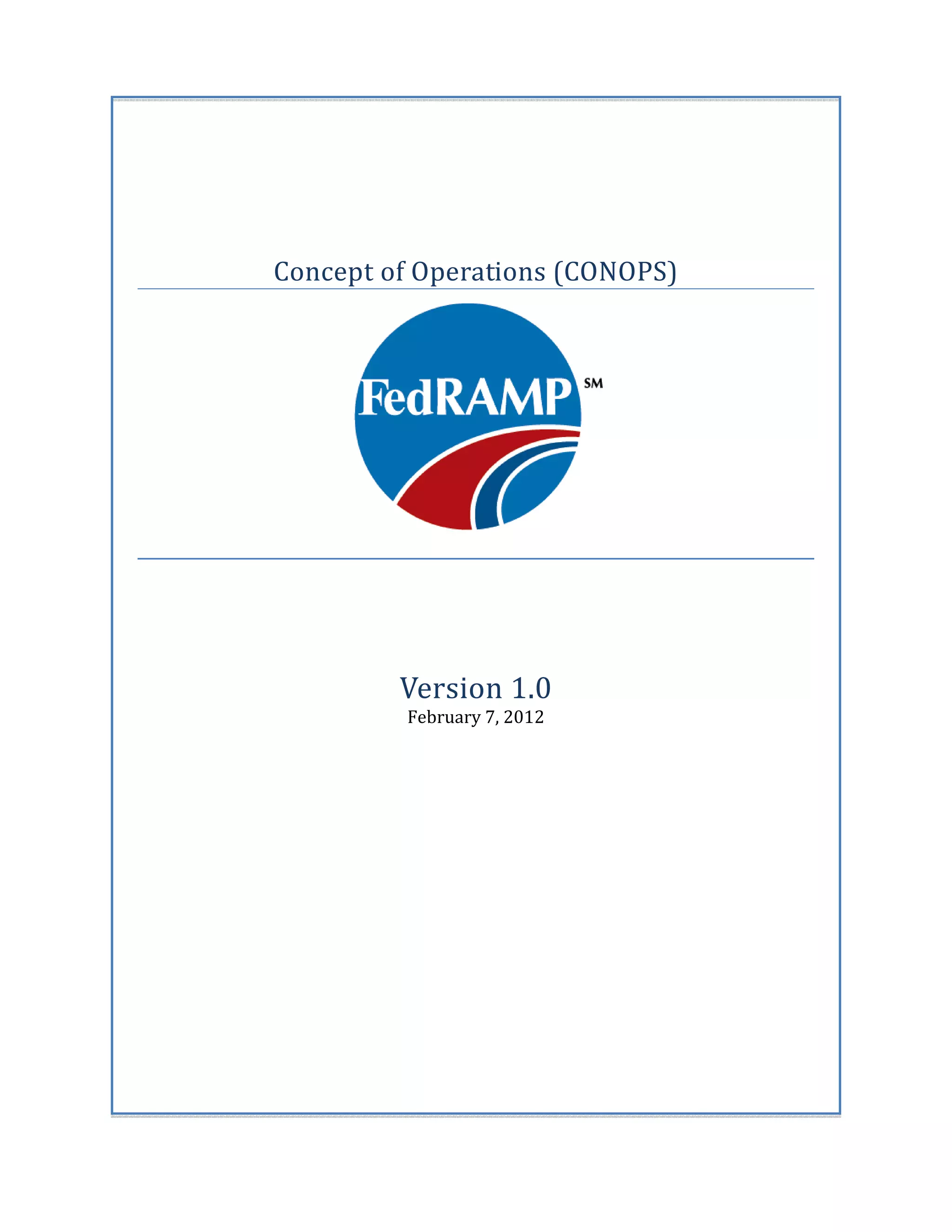 FedRAMP concept-of-operations-conops | PDF