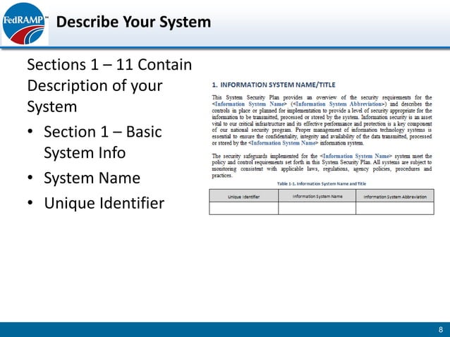 Fedramp developing-system-security-plan-slides | PDF