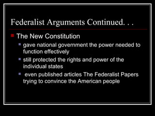 Feds vs. antifeds | PPT
