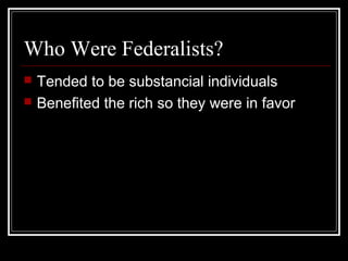 Feds vs. antifeds | PPT