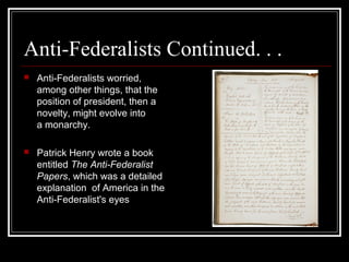 Feds vs. antifeds | PPT