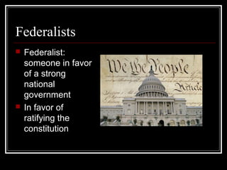 Feds vs. antifeds | PPT