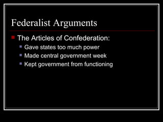 Feds vs. antifeds | PPT