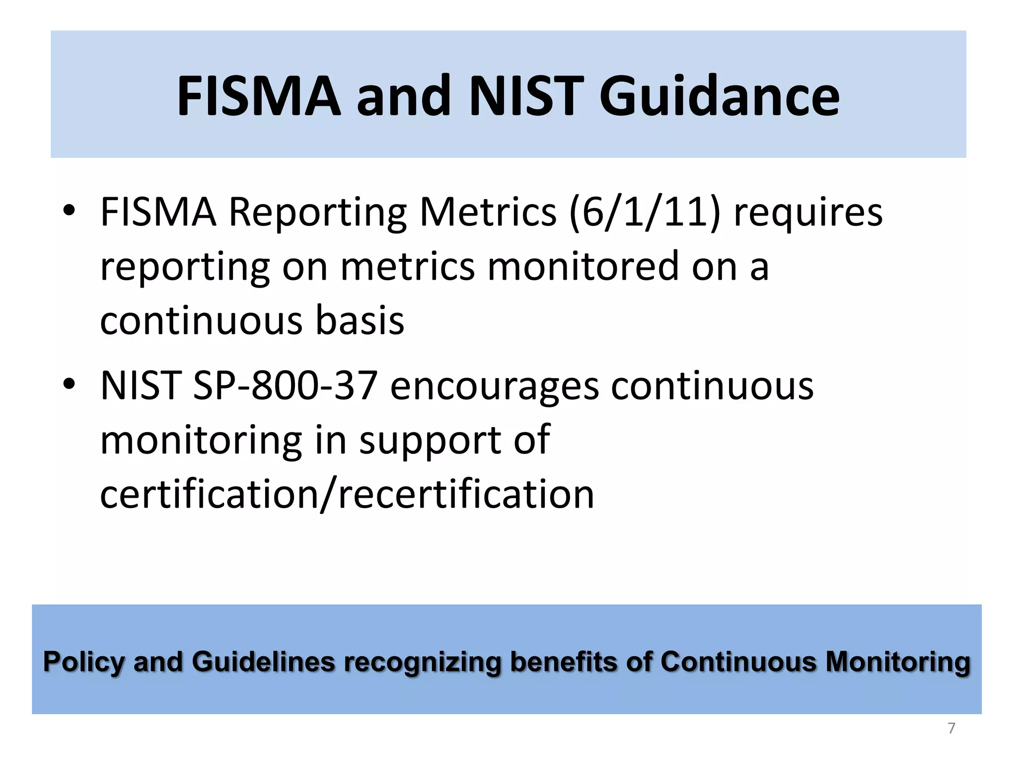 Implementing Continuous Monitoring Pptx Cloud Computing Internet