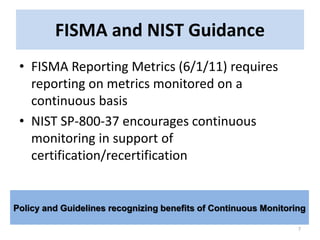 Implementing Continuous Monitoring | PPTX