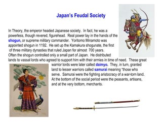 Fedual japan carousel lesson ppt | PPT