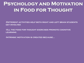 Food For Thought | PPT