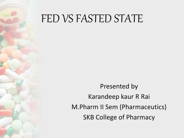 Fed vs Fasted state KKR | PPTX | Digestive Disorders | Diseases and ...