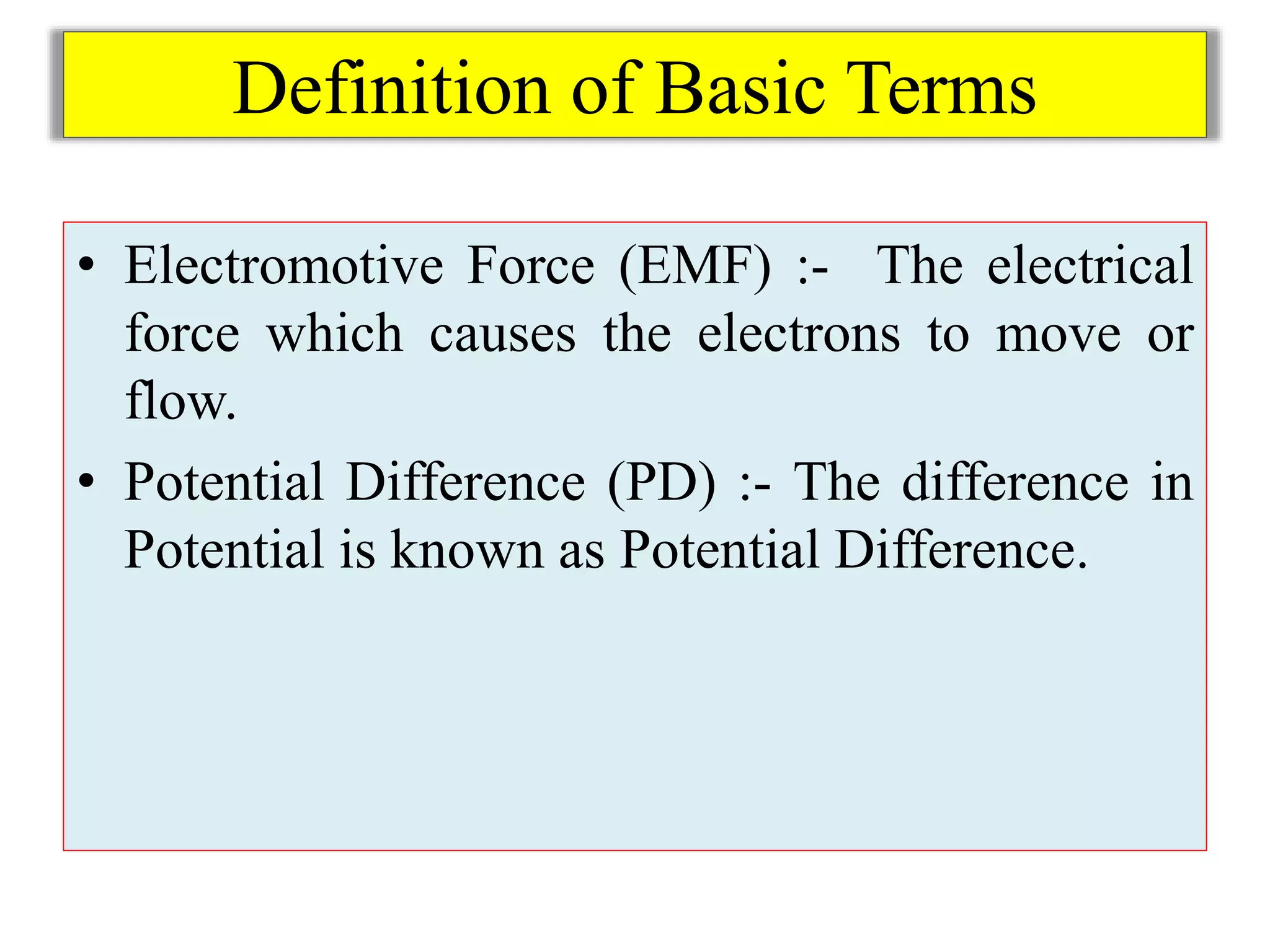 Basic Electrical Parameters ( Basic Electrical Engineering) | PPTX