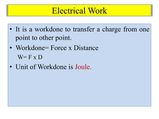Basic Electrical Parameters ( Basic Electrical Engineering) | PPTX