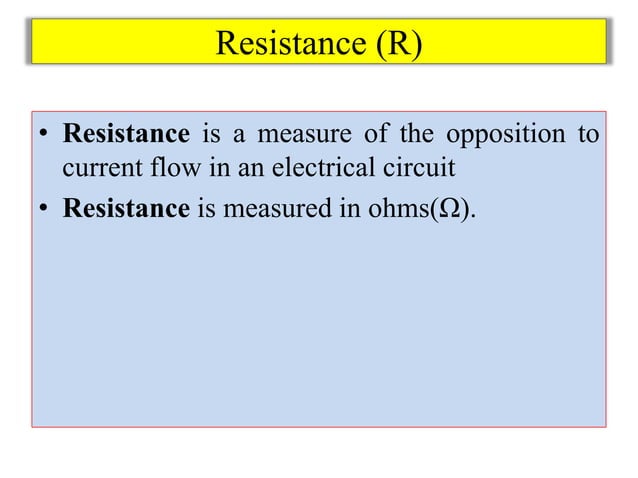 Basic Electrical Parameters ( Basic Electrical Engineering) | PPTX ...