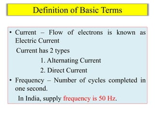 Basic Electrical Parameters ( Basic Electrical Engineering) | PPTX