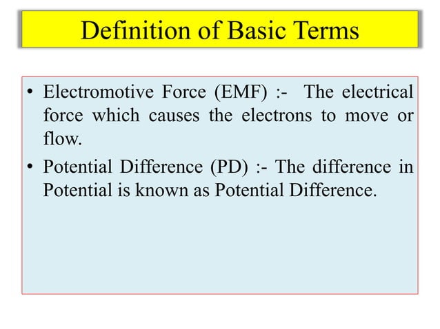 Basic Electrical Parameters ( Basic Electrical Engineering) | PPTX ...