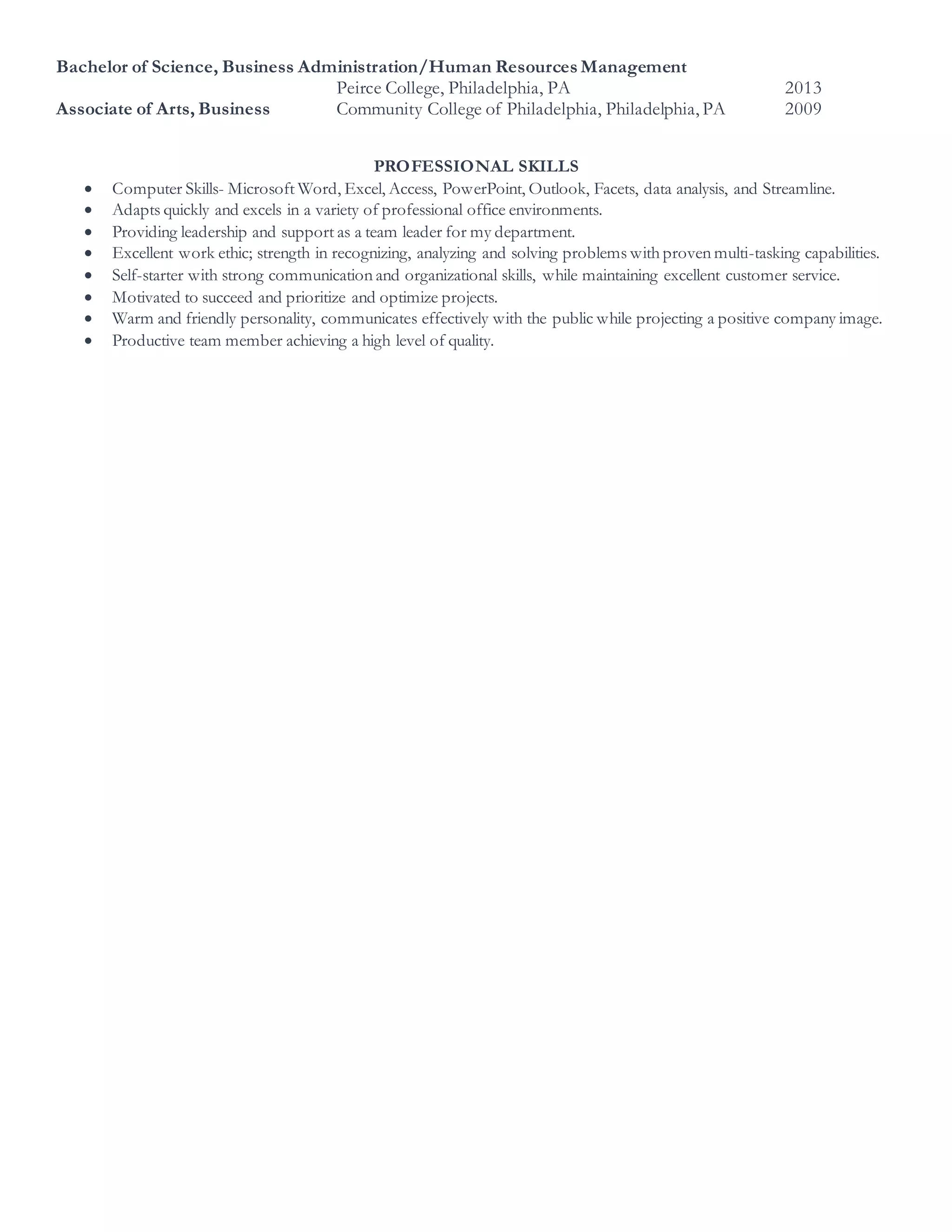 Ashlee Harris's Resume 2014 | DOCX