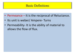 Magnetic Circuits | PPTX