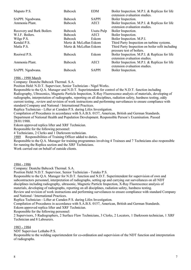 Peter Holt CV 12-05-2015 | DOC