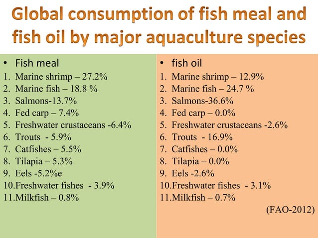 Conventional protein sources for aqua feed | PPT