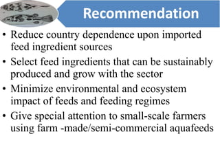 Conventional protein sources for aqua feed | PPT