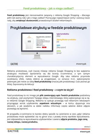 Feed produktowy - jak o niego zadbać? | PDF