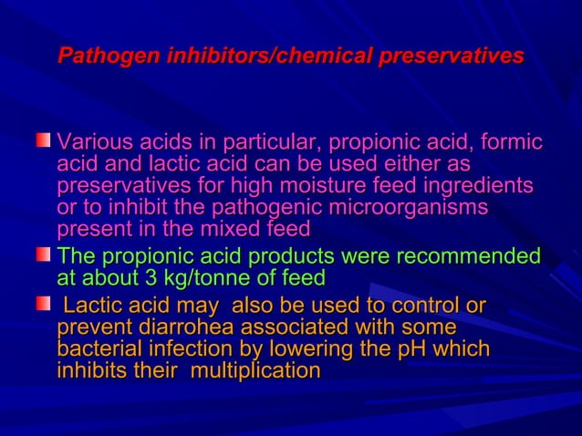Feed additives for livestock and poultry | PPT