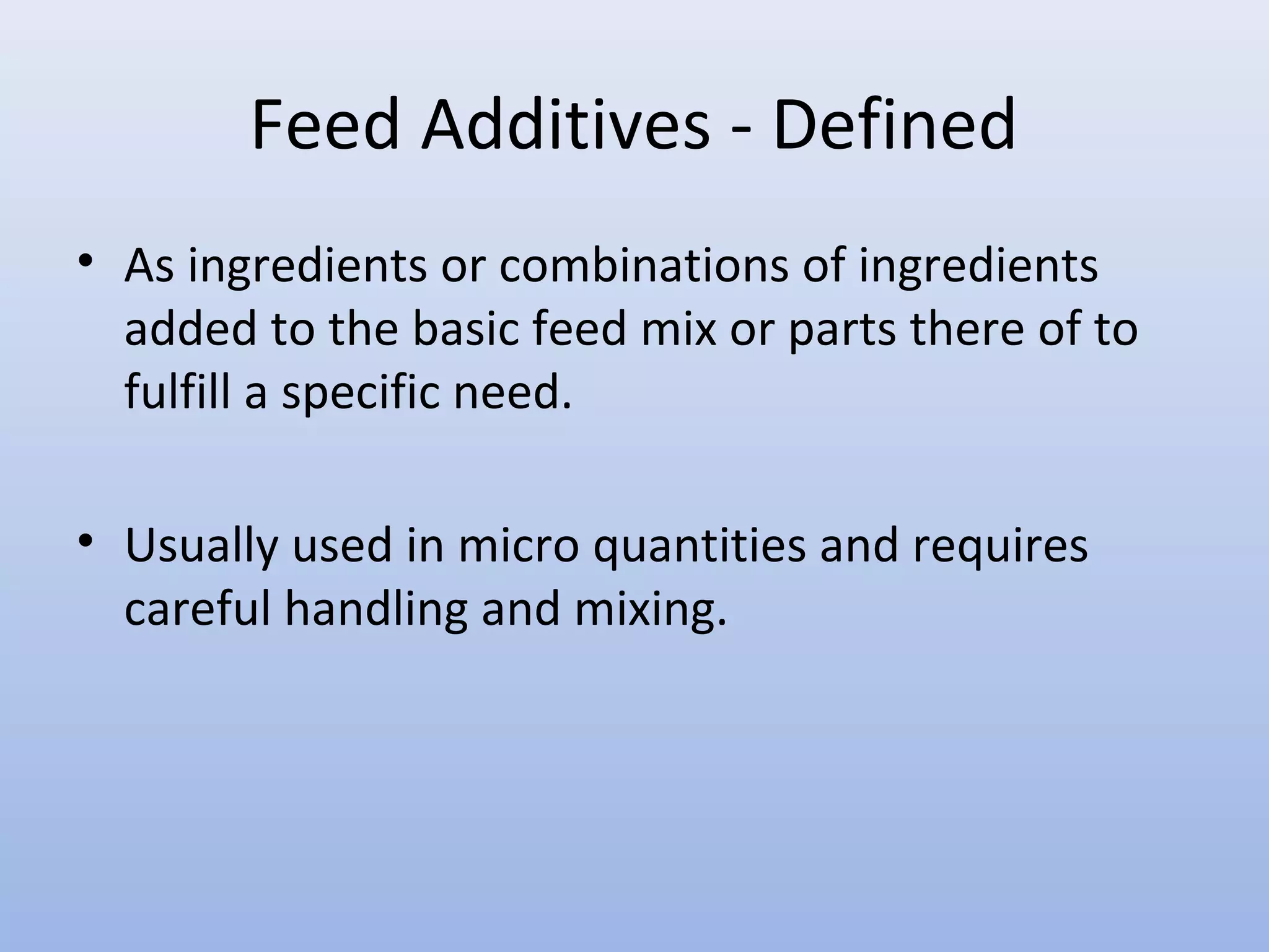 Feed additives | PPT