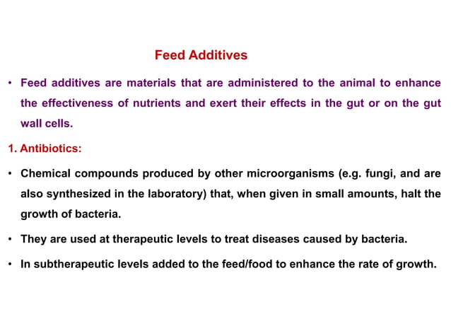 Feed Additives in the Ration of Livestock and Poultry | PDF | Digestive ...