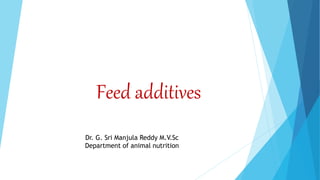 Feed additives, classification and examples | PPTX