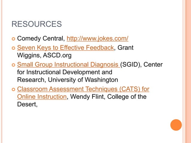 Blended Learning: Feedback and Assessment | PPT