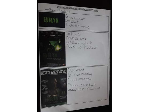 Magazine & Poster Feedback | PPTX