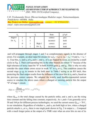 Feedback based low-power soft-error-tolerant design for dual-modular redundancy | PDF