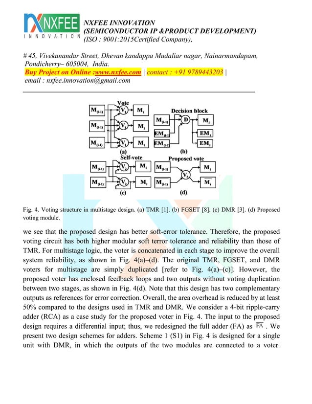 Feedback based low-power soft-error-tolerant design for dual-modular redundancy | PDF
