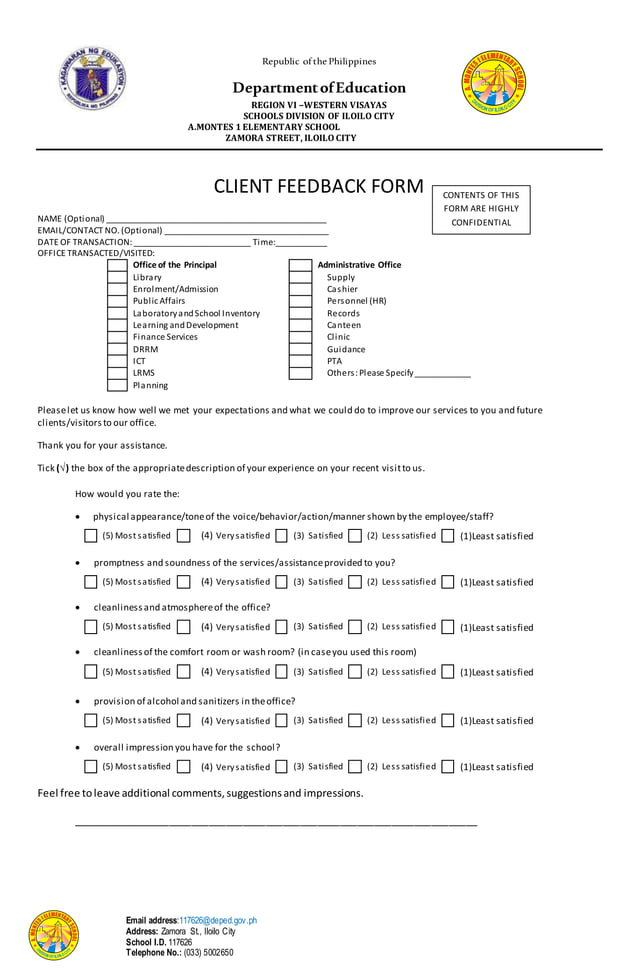 feedback-form-School.docx | Business and Finance