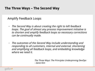 Feedback loops - the second way towards the world of DevOps | PPT