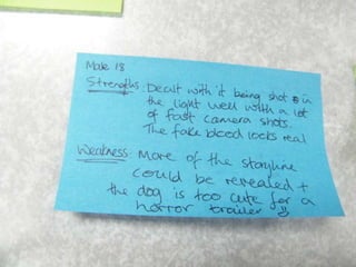 Second lot of audience feedback | PPTX