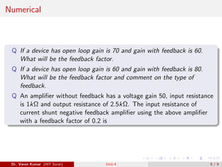 Feedback amplifier 2 | PDF